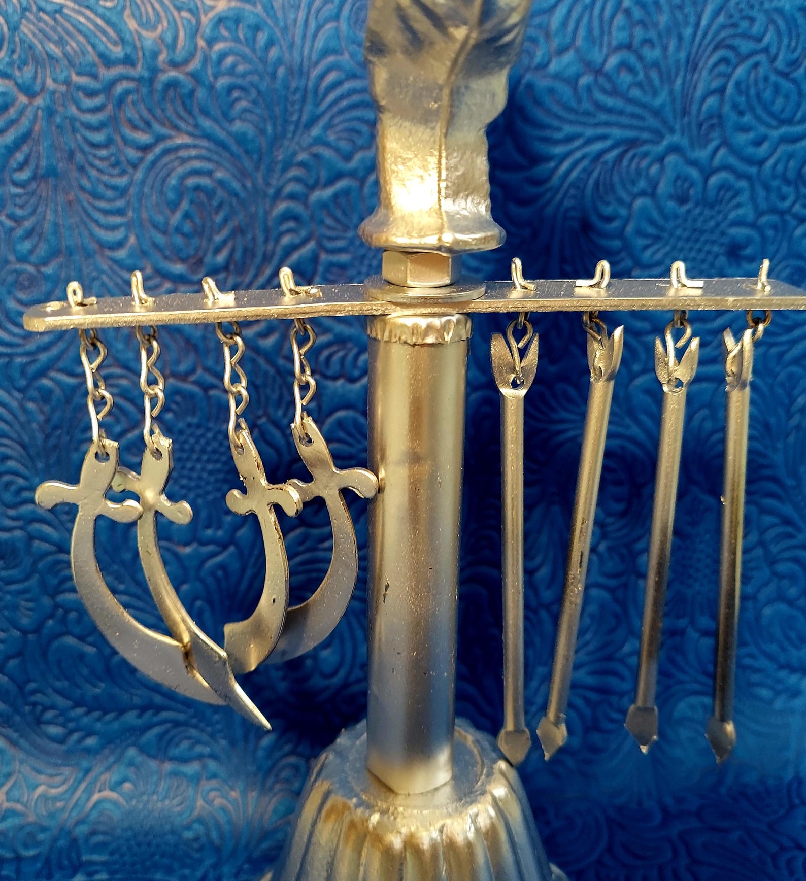 Ogbon Ogboni Ogan Tools Oggan Herramientas Orisha Silver Set Obatala ...