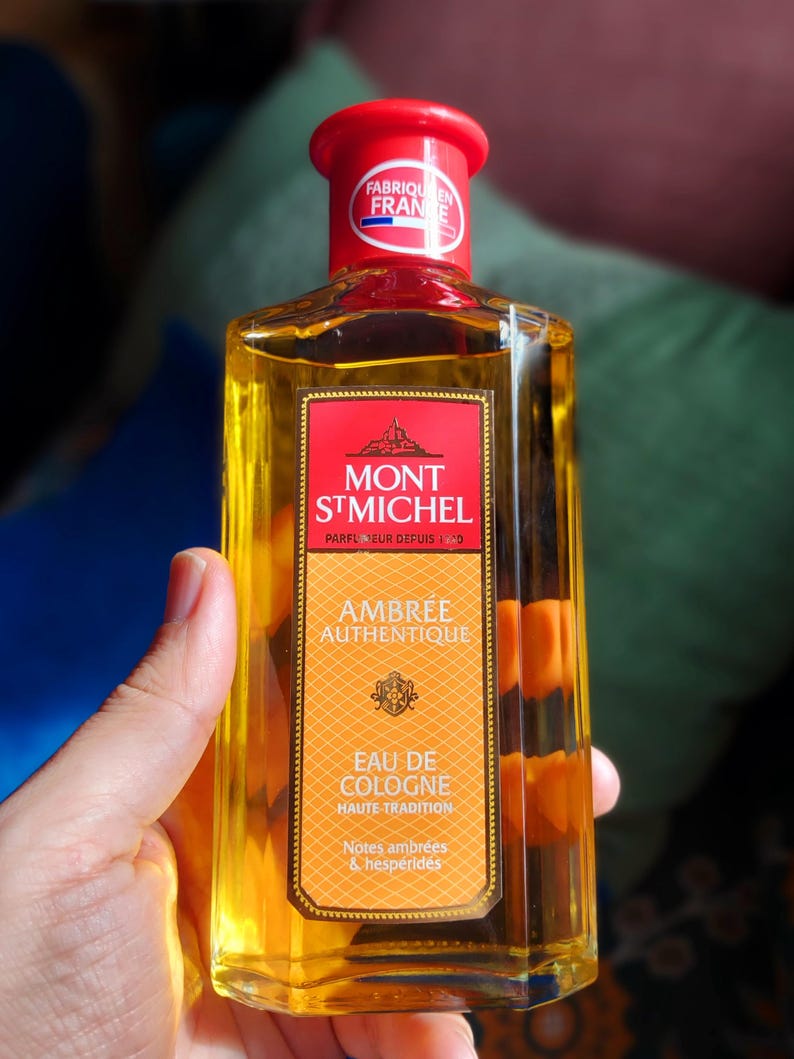 Amber Mont Saint Michel Ambre LARGE 500ml Bottle Authentic French Eau ...