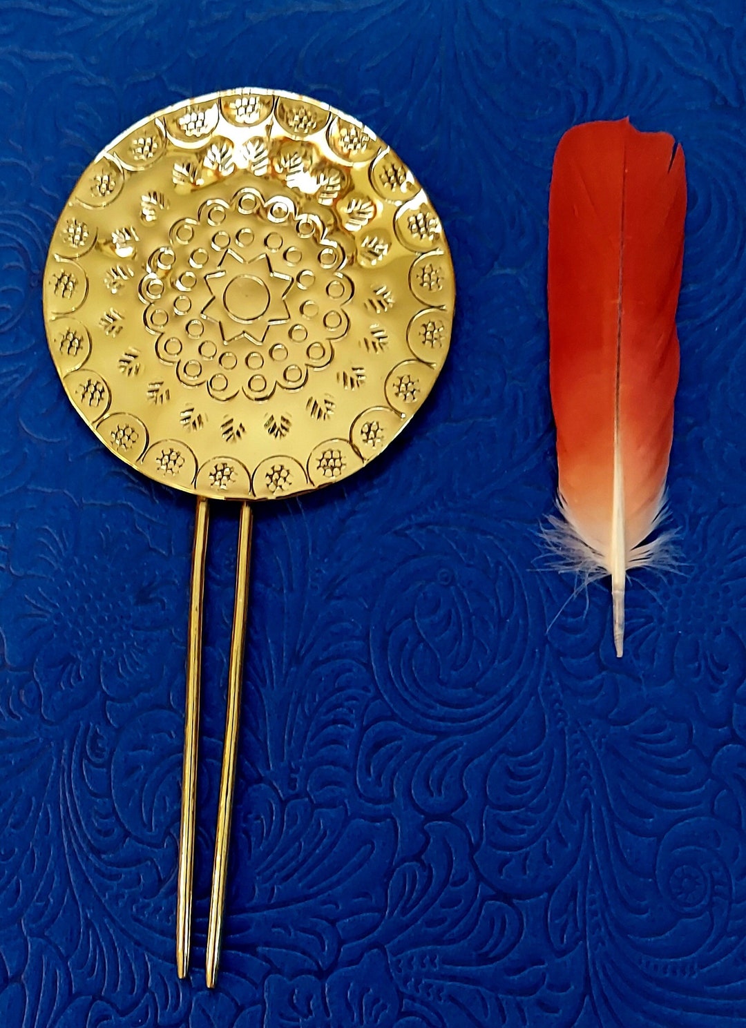Oshun Brass Comb Ilari for Mazo Gold Tinaja Dorada Ochun Osun Oxum ...