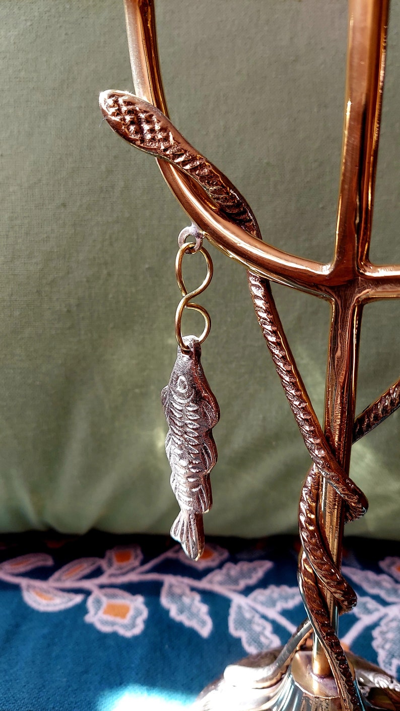 Solid Brass Inle Erinle Staff Fish Abatan Abata Orisha Yoruba - Etsy