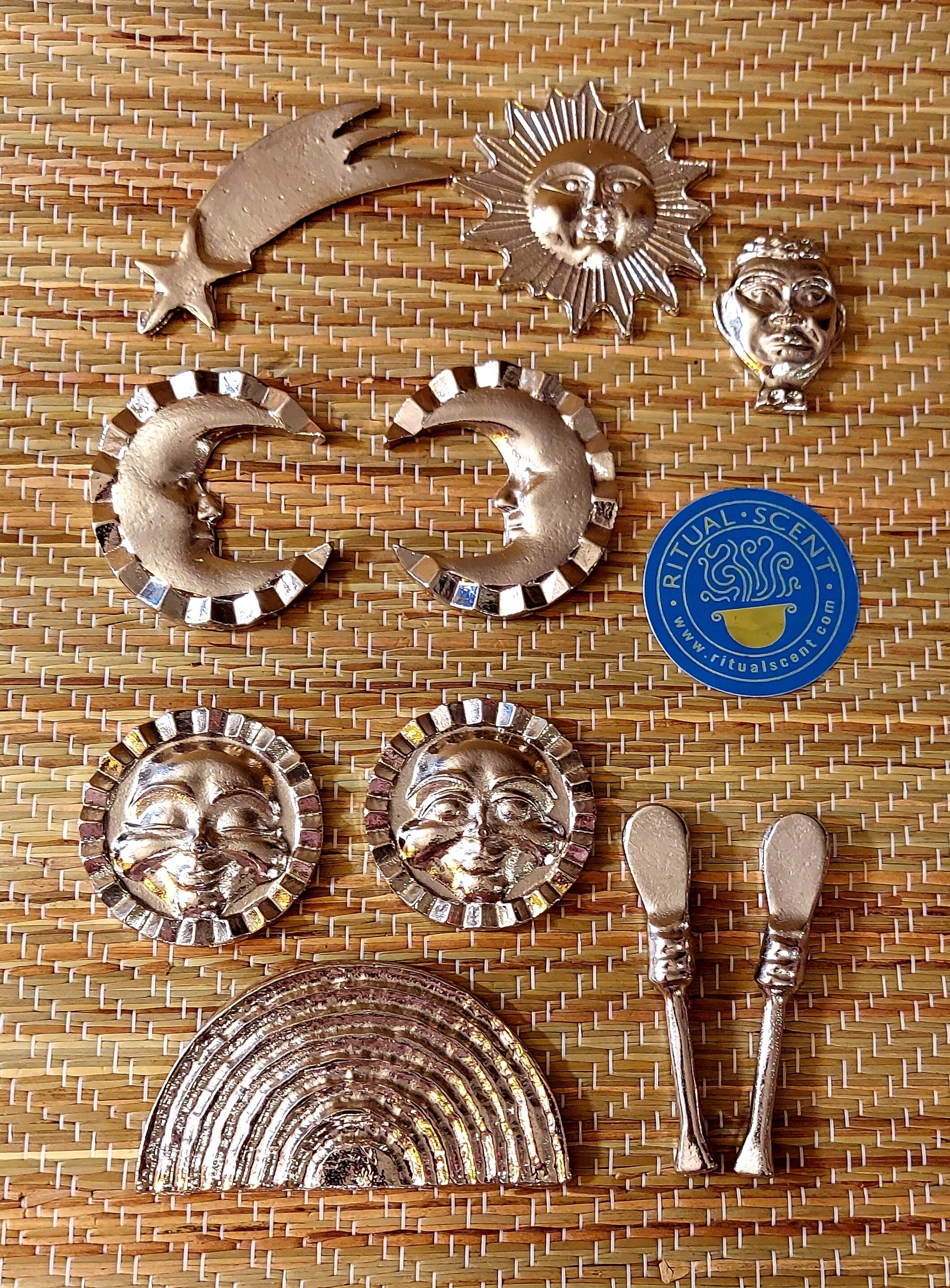 Ananagu Metal Orisha Tool Set Annanagume Olokun Olosa Iroko Dada Ocha ...