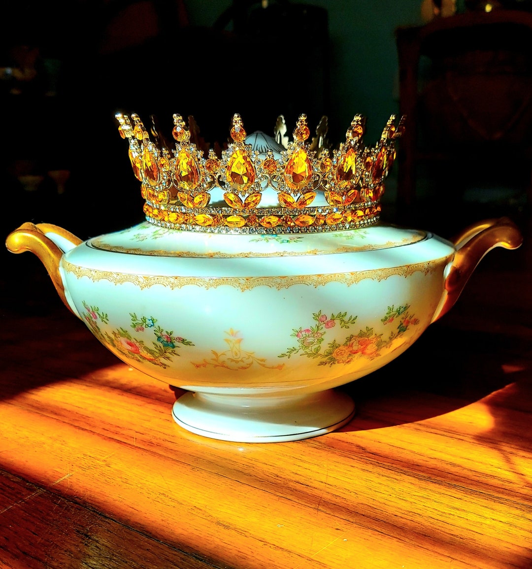 Gold Gemstone Oshun Crown Corona Dorada Ochun Oxum Iyalode Orisha Tools ...