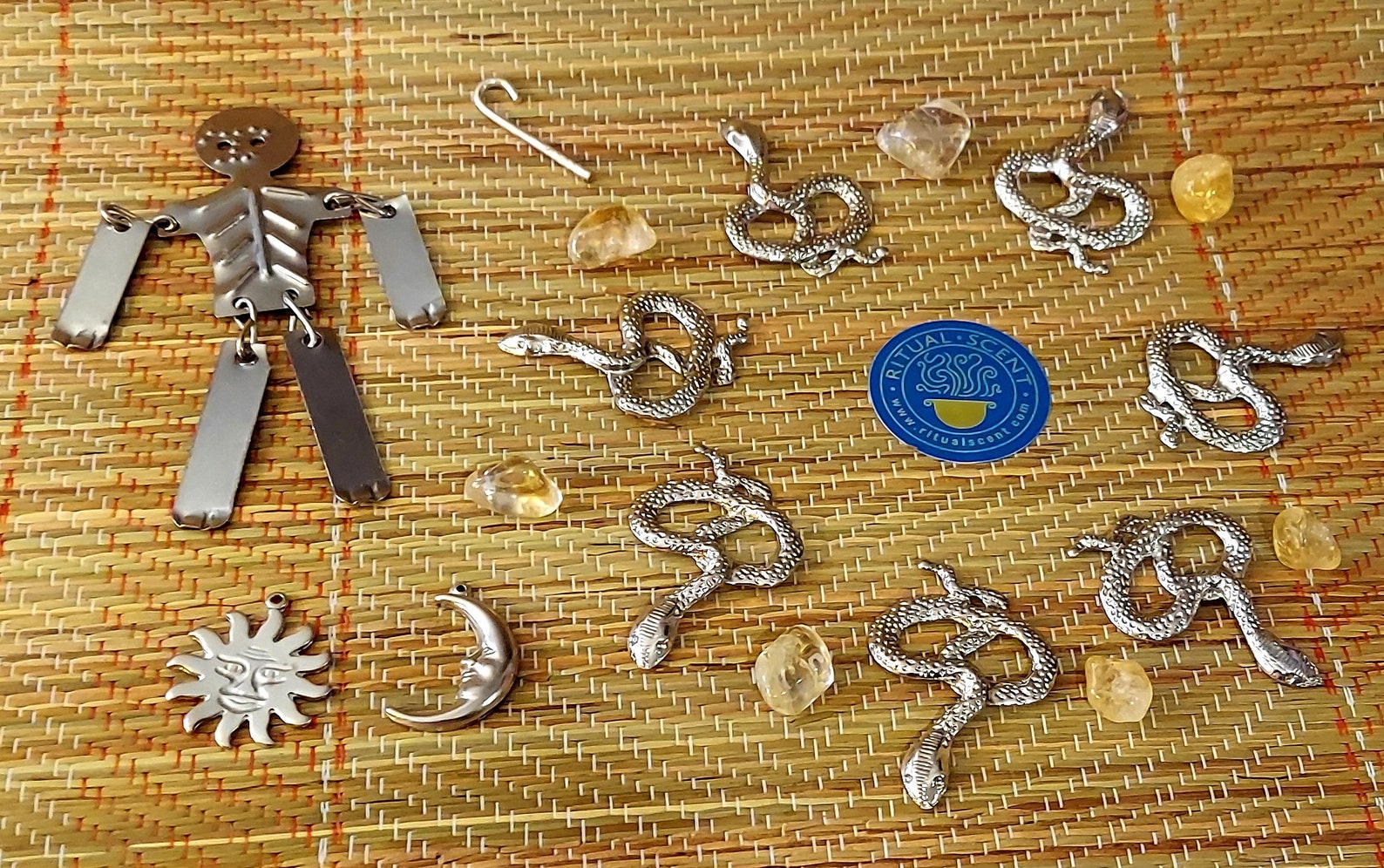 Orishas Boromu + Borosia Tool Set Bromu Staff Brocia Oduduwa Yewa Ifa ...