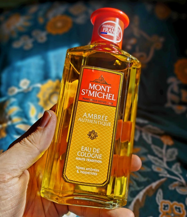 Amber Mont Saint Michel Ambre LARGE 500ml Bottle Authentic French Eau ...