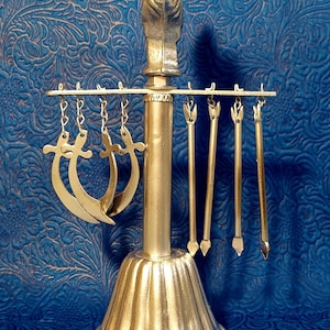 Ogbon Ogboni Ogan Tools Oggan Herramientas Orisha Silver Set Obatala ...
