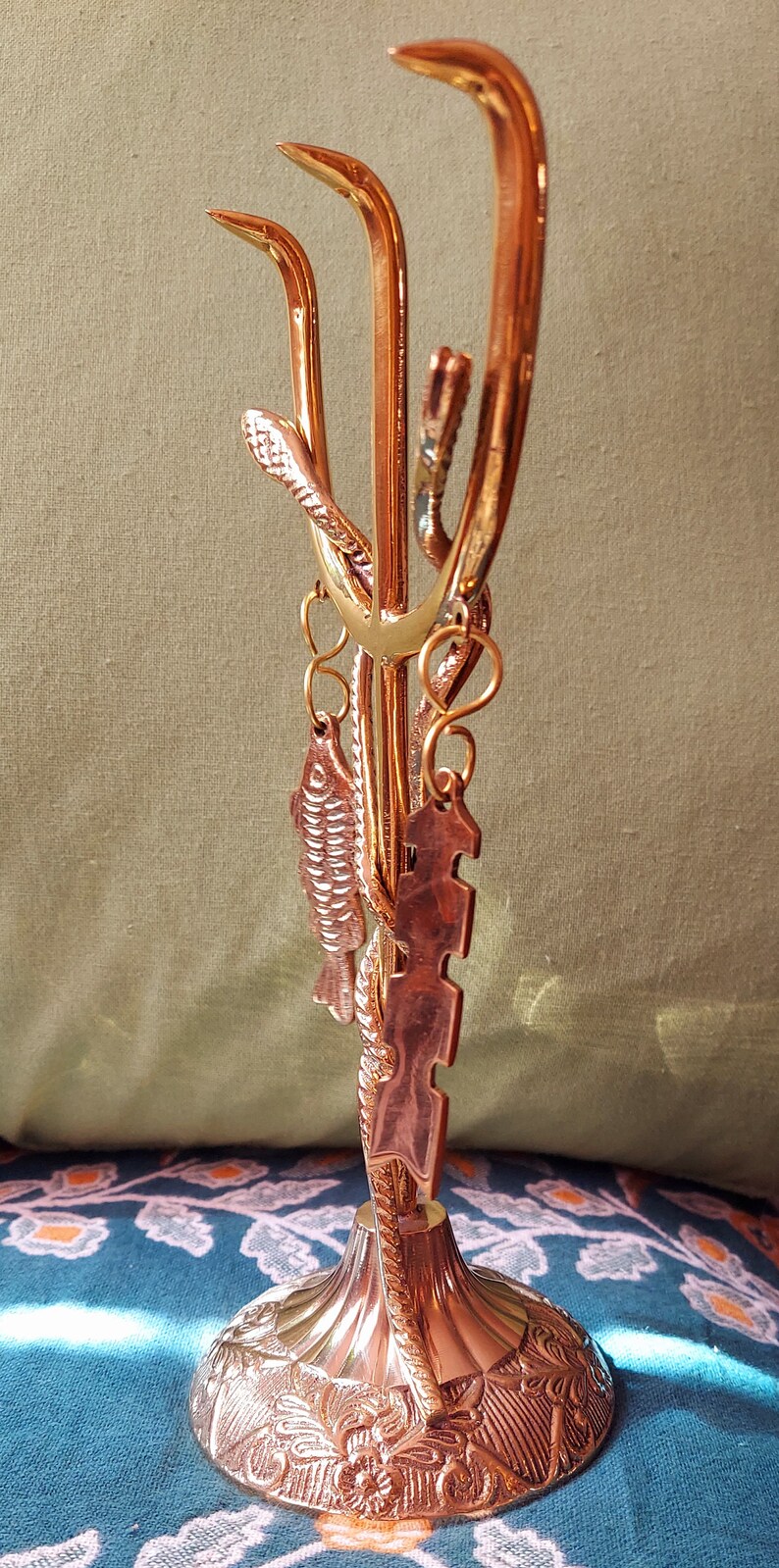 Solid Brass Inle Erinle Staff Fish Abatan Abata Orisha Yoruba - Etsy