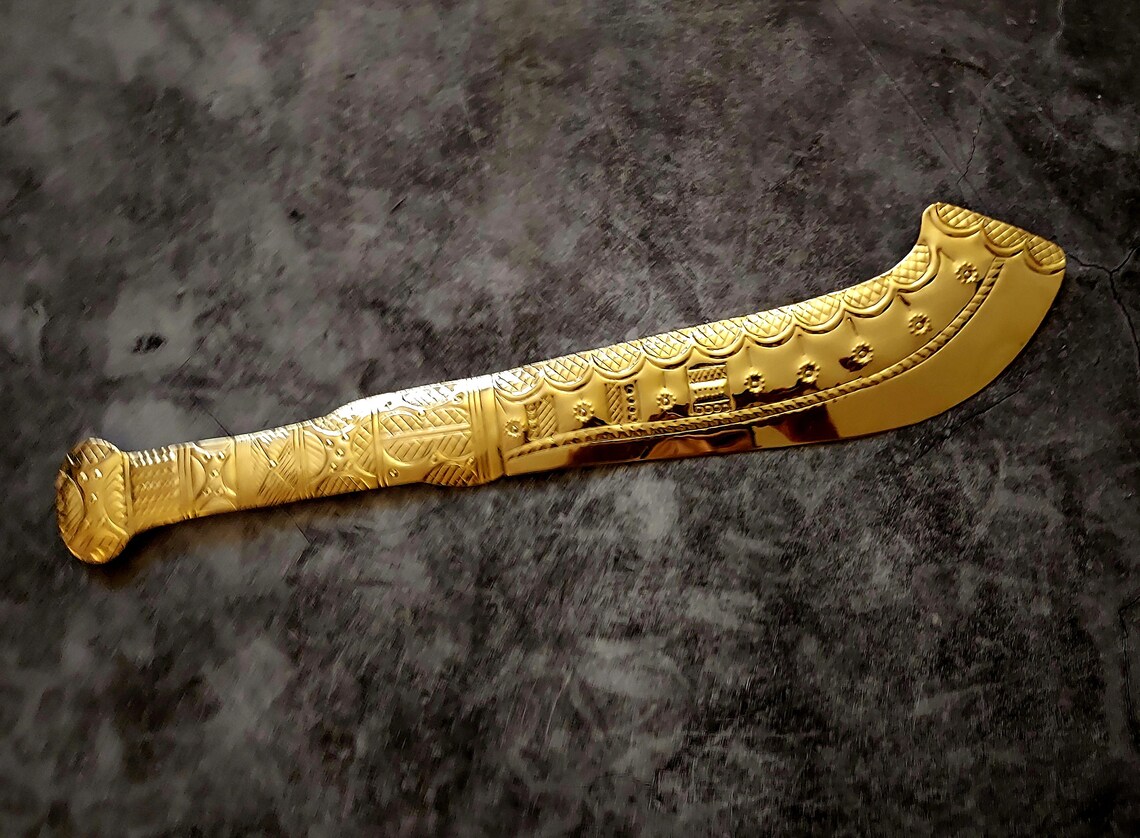Oshun Ada Sword Brass Handmade Orisha Yoruba Logun Ede Osun Oshogbo ...