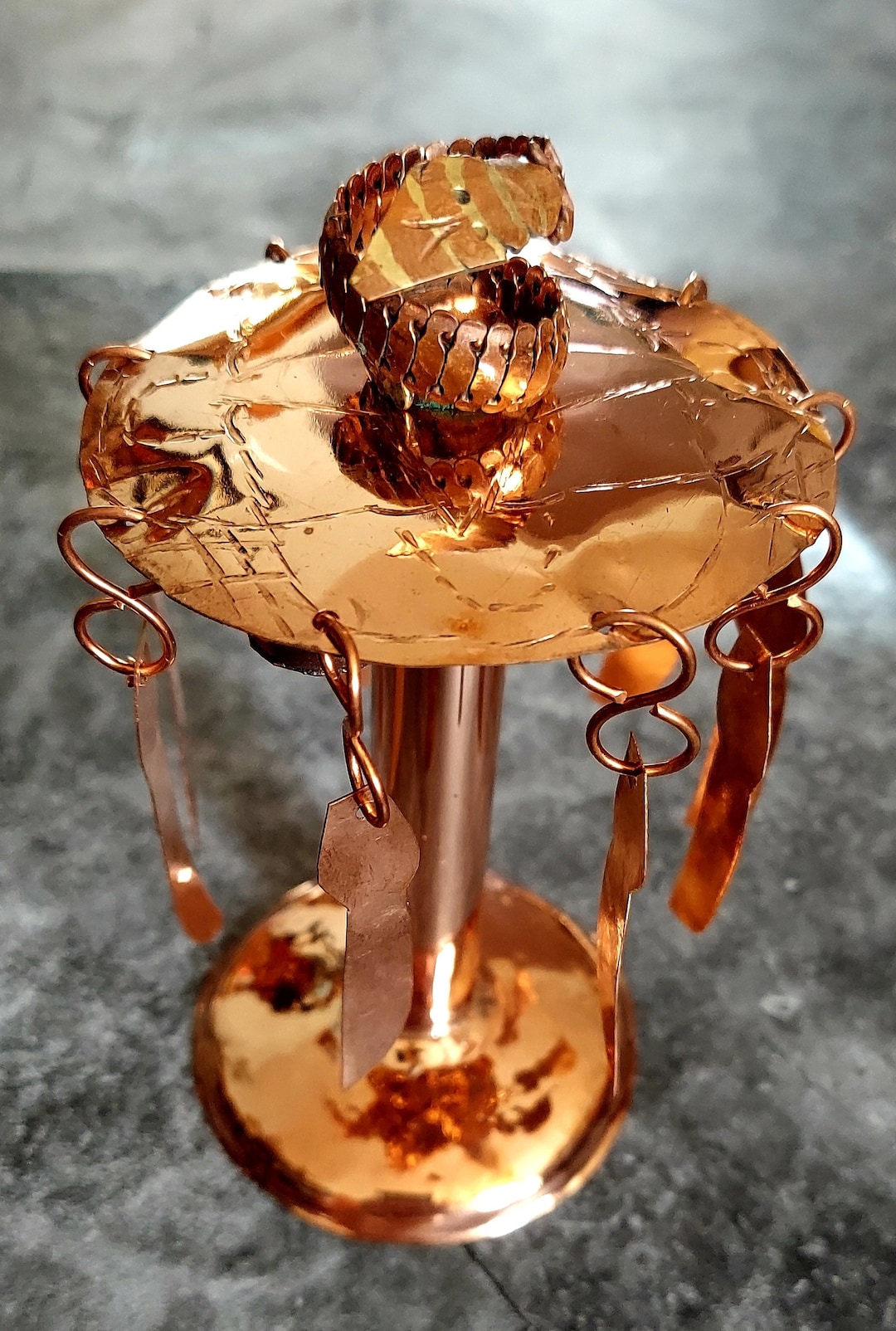 Oya Osun Copper Staff Orisha Iyansan Yanza Olla Oricha Herramientas ...