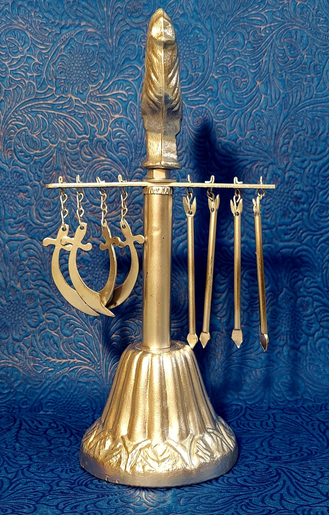 Ogbon Ogboni Ogan Tools Oggan Herramientas Orisha Silver Set Obatala ...