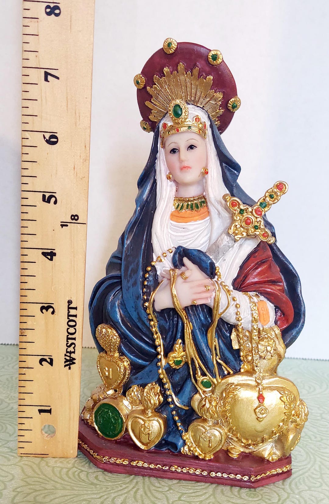 Erzulie Freda Statue 8" Ezili Freda Dahomey Metres Ezili Lithograph Lwa ...