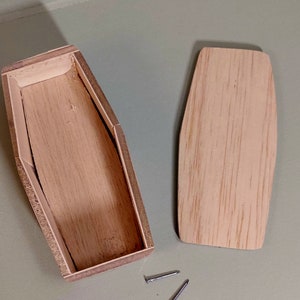 Wooden Plywood Coffin Casket for Spell Work, Talismans, Magic ...