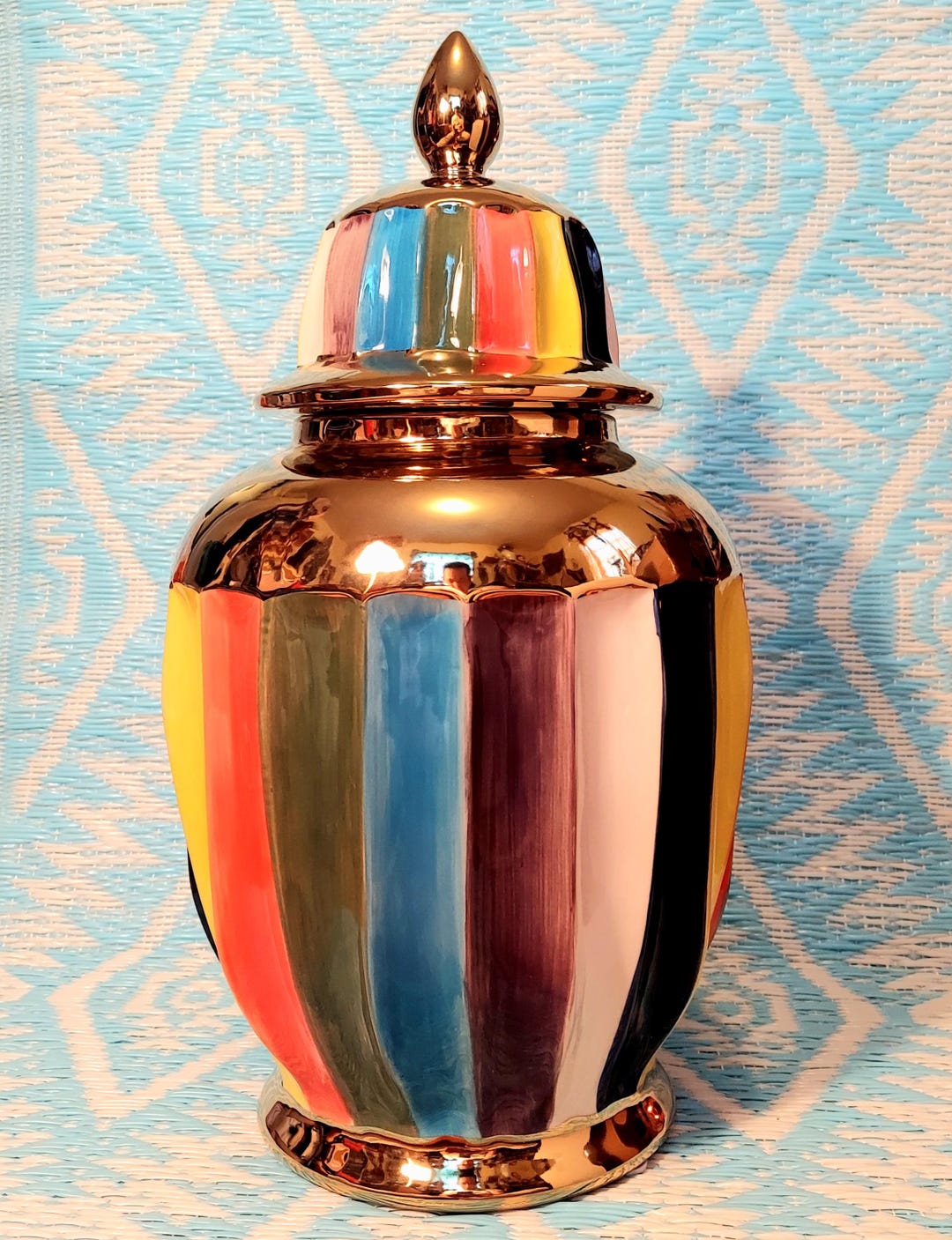 Oya Aganyu Oshumare Sopera Tureen Tinaja Multicolored Vessel Orishas ...