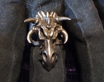 Dragon Skull Ring - Etsy