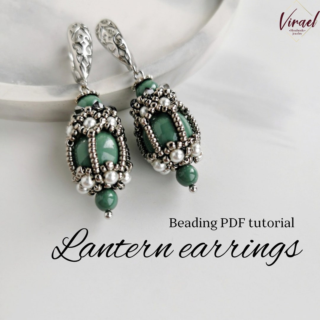 Beaded Lantern Earrings Pdf Tutorial - Etsy