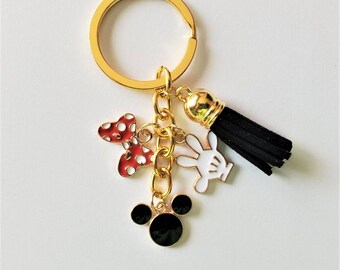 Mickey Mouse Keychain - Etsy