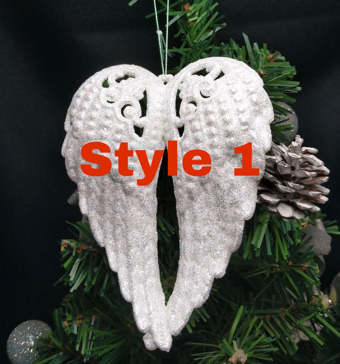 Angel Wing Ornaments - Etsy