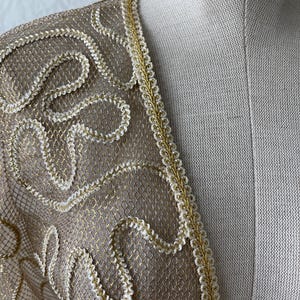 80s Rimini Sheer Metallic Gold Mesh Jacket// Small - Etsy