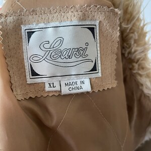 Vintage Learsi Brown Suede Patchwork W/ Faux Fur Jacket// Size: L - Etsy