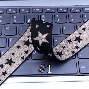 1 Inch Wide Elastic Band-gold Thread Elastic Band-elastic Webbing ...