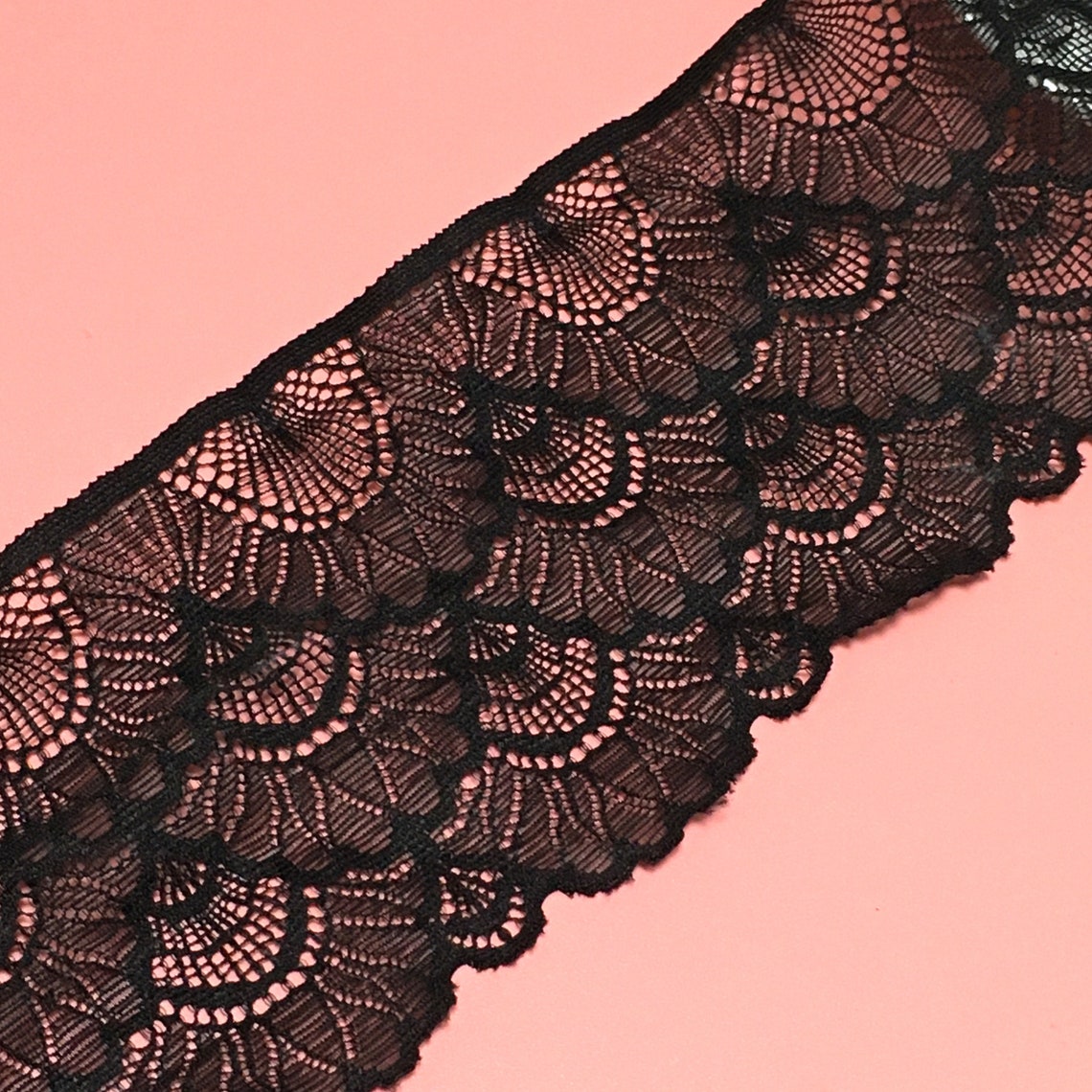 3.4 Inch Lace (87 Mm)|2 Yard|black Lace|clothing Accessories|lace Trim ...