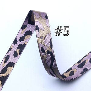 1 Inch Wide Webbing-leopard Print Webbing-webbing Belt-high Quality ...