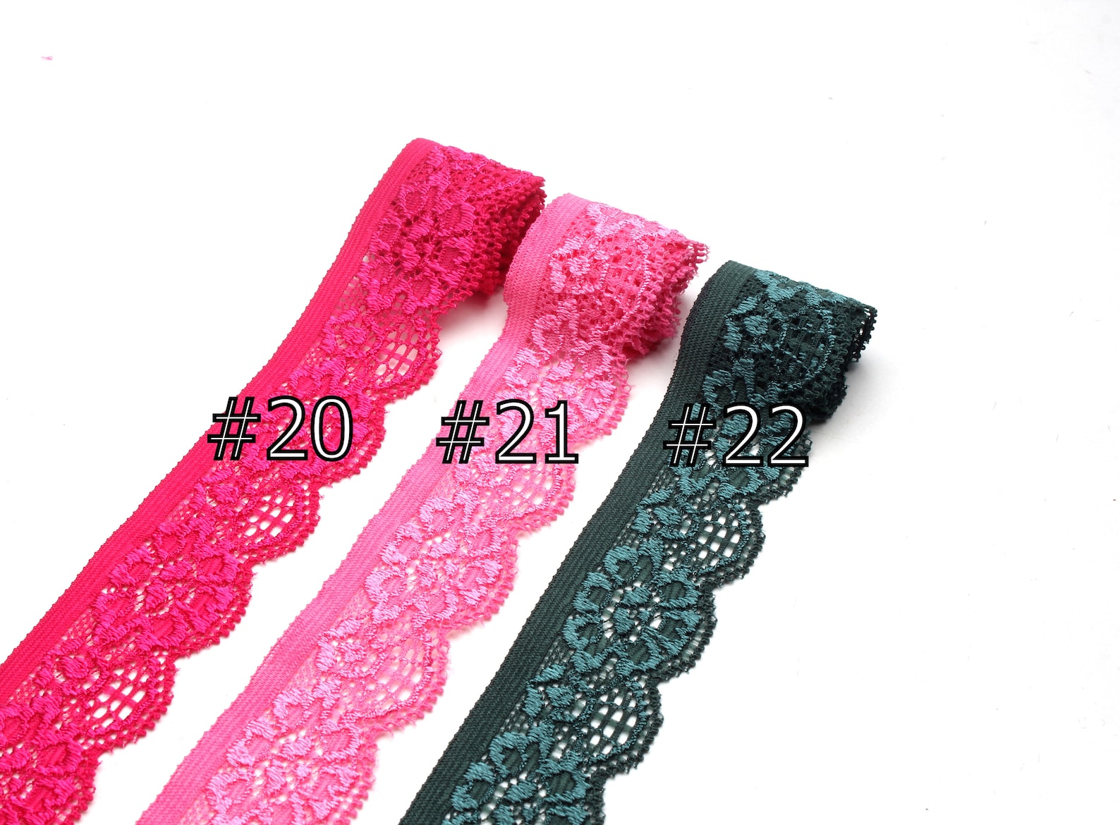 Color Lace1 Inch Wide Laceelastic Laceclothing Accessoriesskirt ...