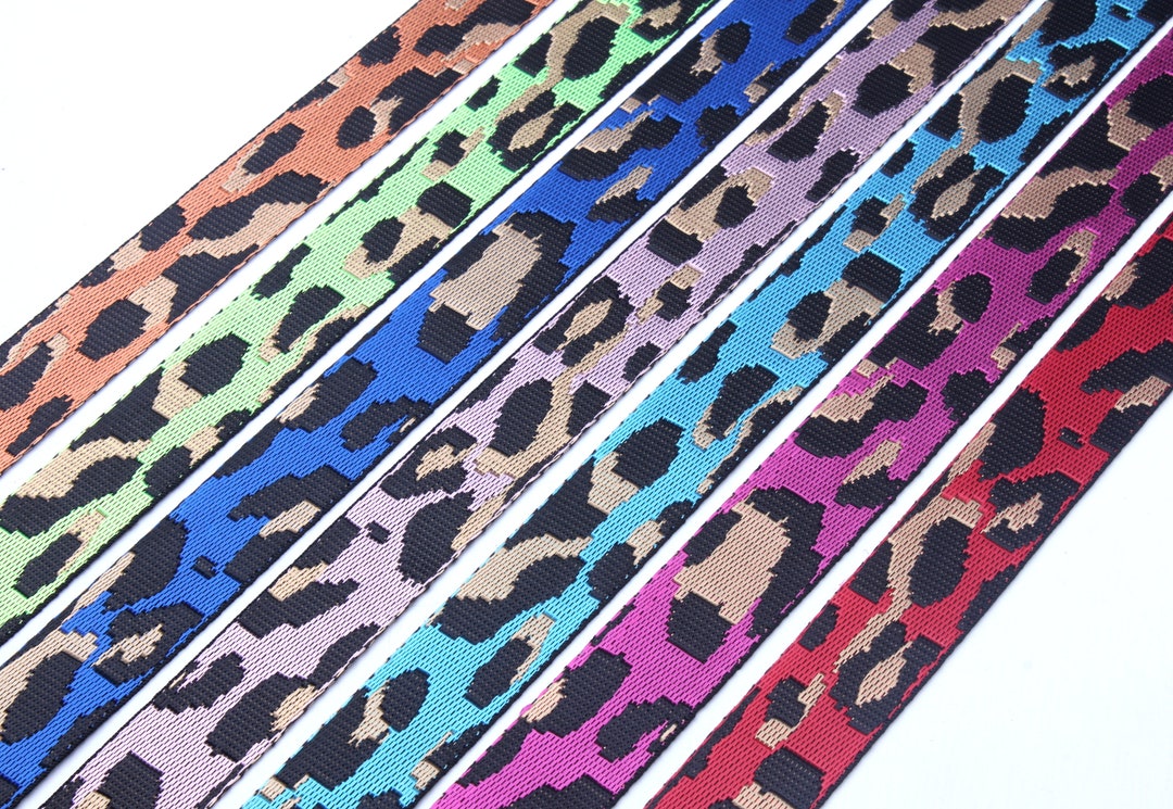 1 Inch Wide Webbing-leopard Print Webbing-webbing Belt-high Quality ...