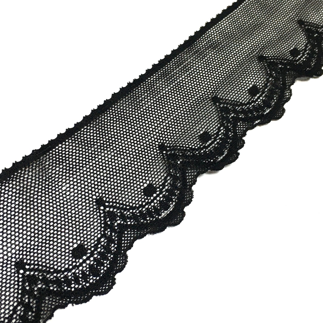 2 Inch Wide Lace|2 Yards|black Lace|clothing Accessories Supply|lace ...