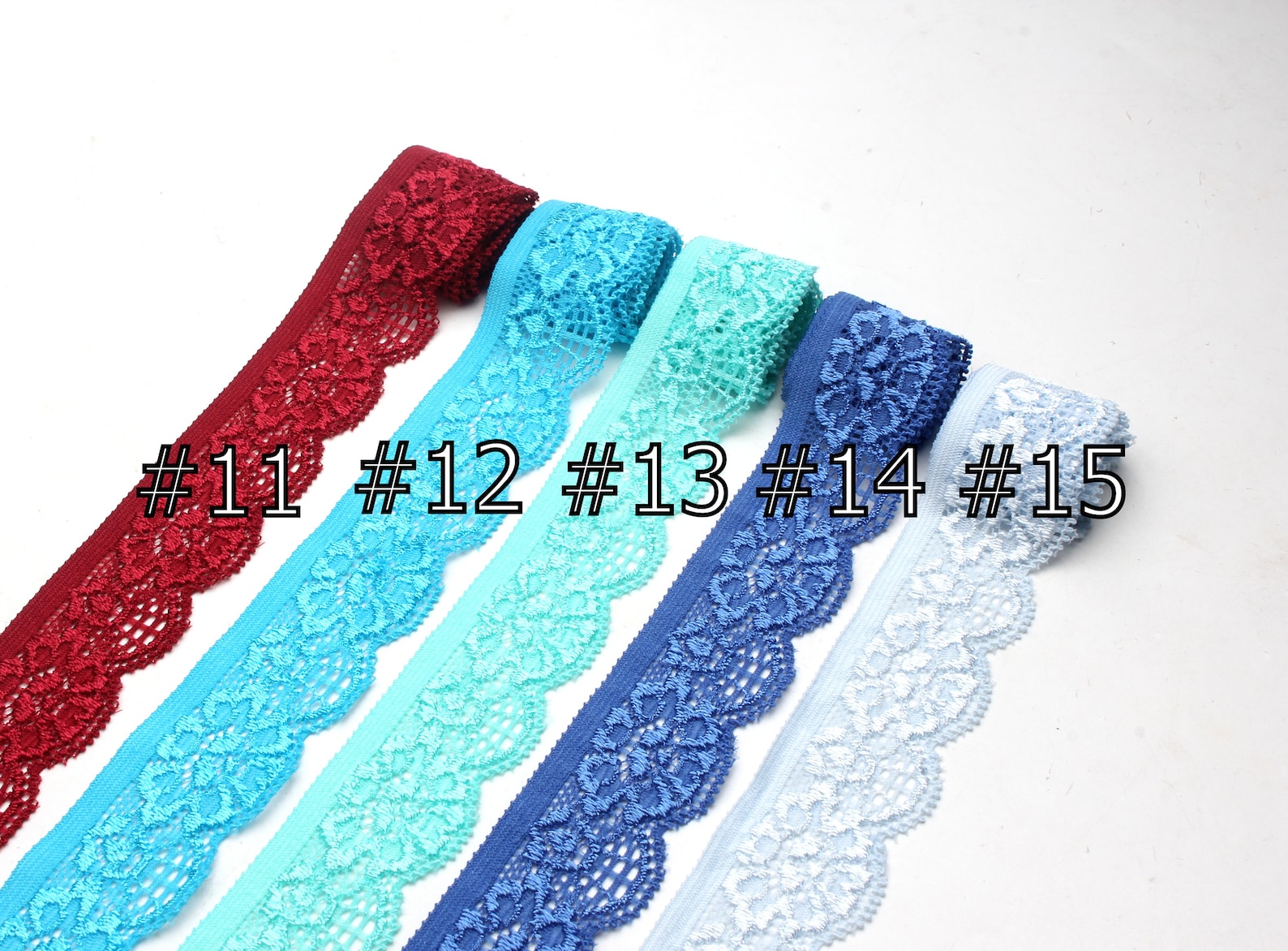 Color Lace1 Inch Wide Laceelastic Laceclothing Accessoriesskirt ...