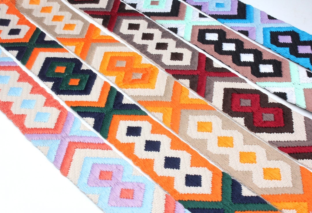 Jacquard Webbing-2 Inch Wide Webbing-diamond Pattern Webbing-webbing ...