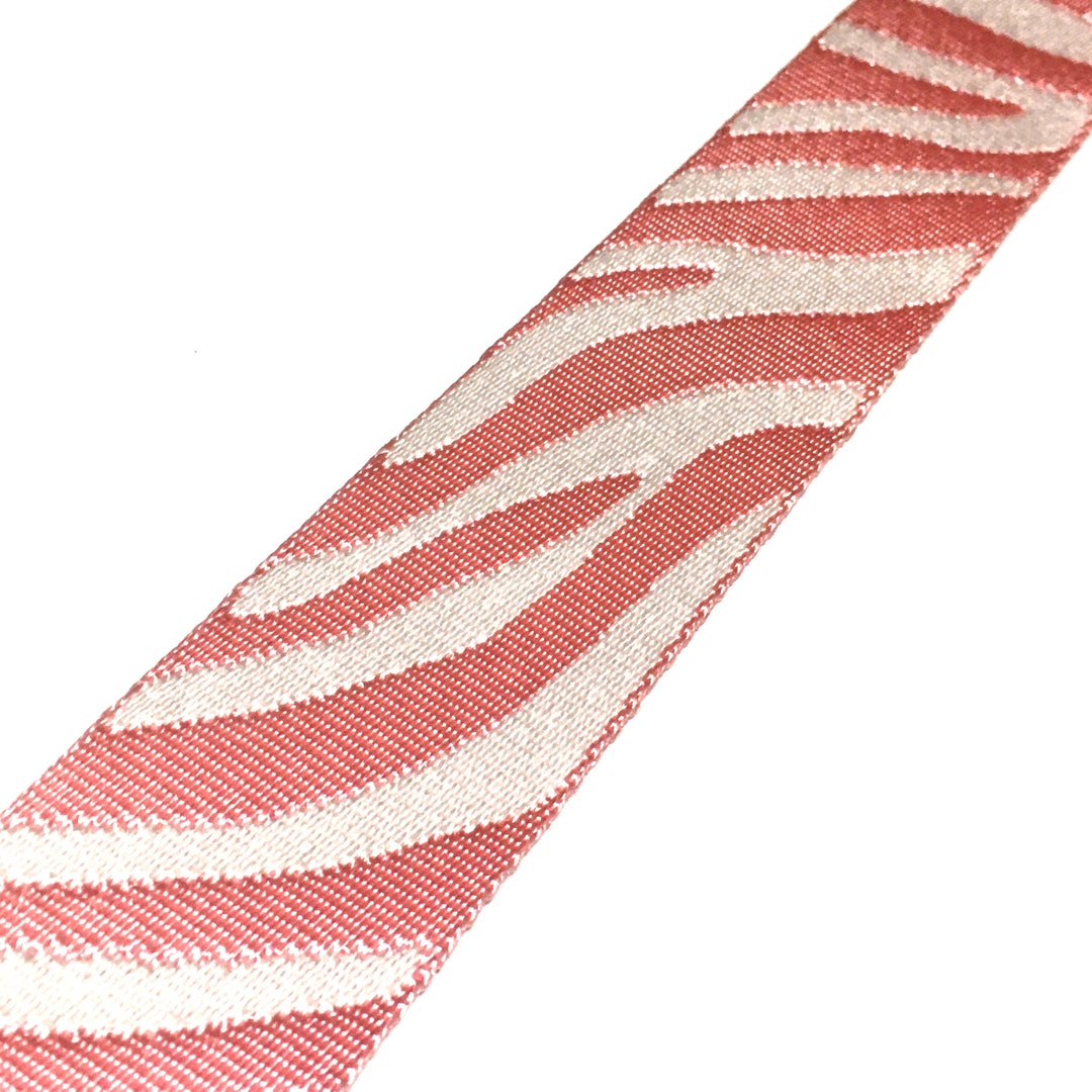 1.5 Inch Jacquard Webbing|garment Accessories|pink Zebra Webbing ...