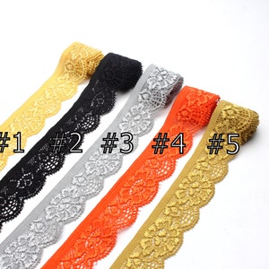 Color Lace|1 Inch Wide Lace|elastic Lace|clothing Accessories|skirt ...