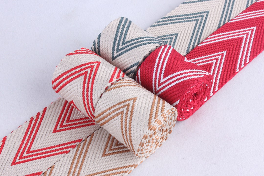 1.5 Inch Wide Cotton Webbing | Color Patterned Webbing | Clothing and ...