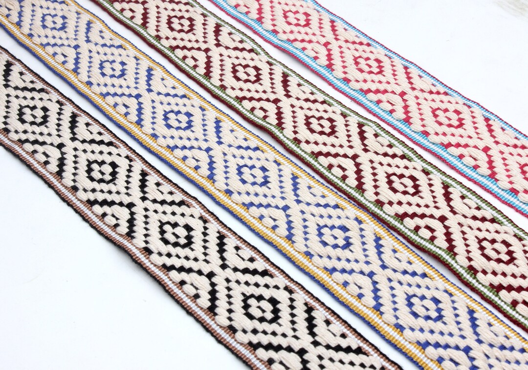 Jacquard Cotton Webbing-1.5 Inch Wide Webbing-webbing Belt-hat Webbing ...