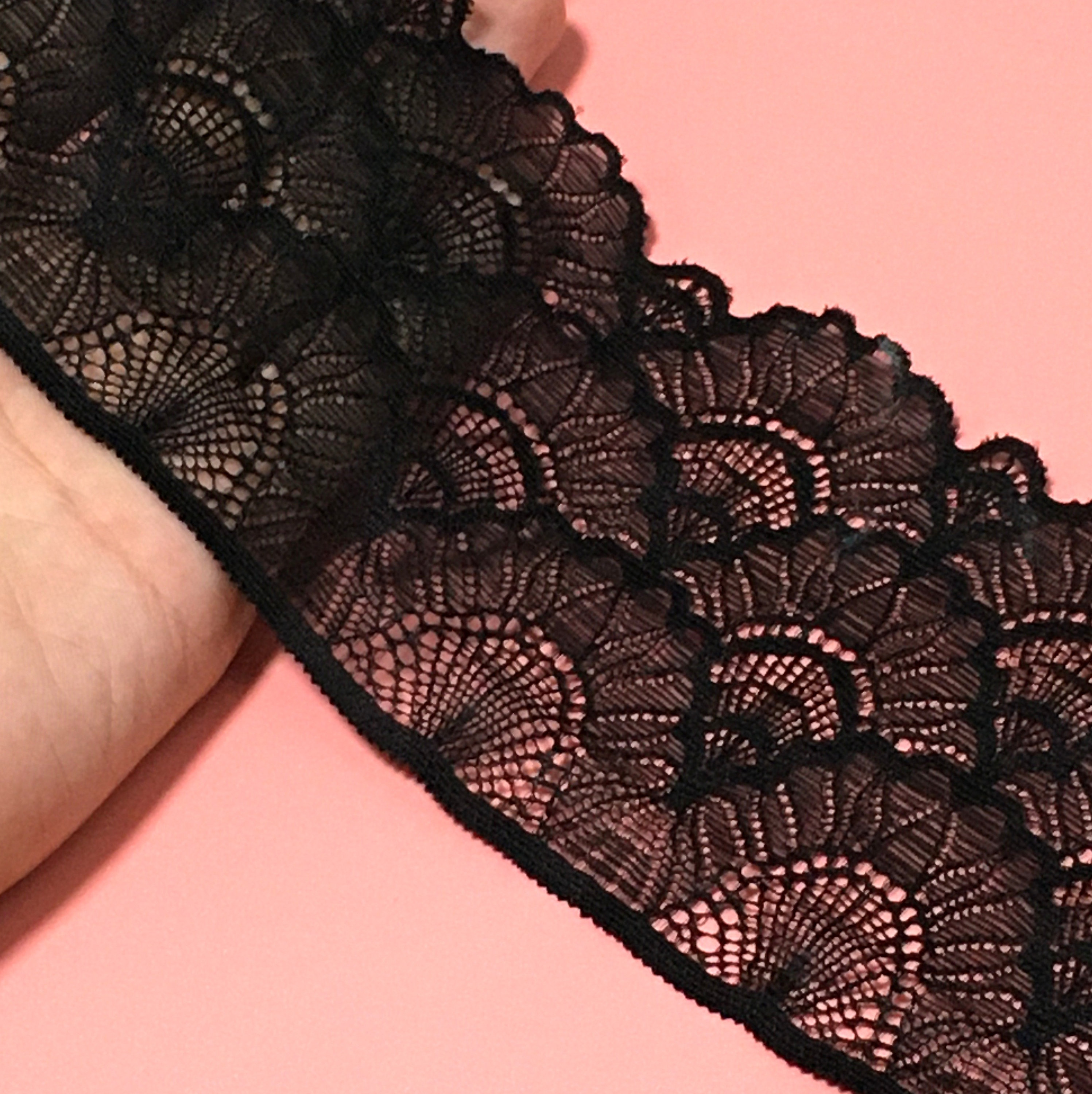 3.4 Inch Lace (87 Mm)|2 Yard|black Lace|clothing Accessories|lace Trim ...