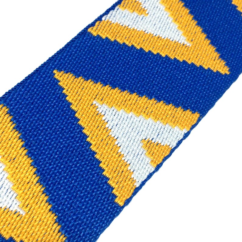 2 Inch Webbing-triangle Pattern Webbing-blue Color - Etsy