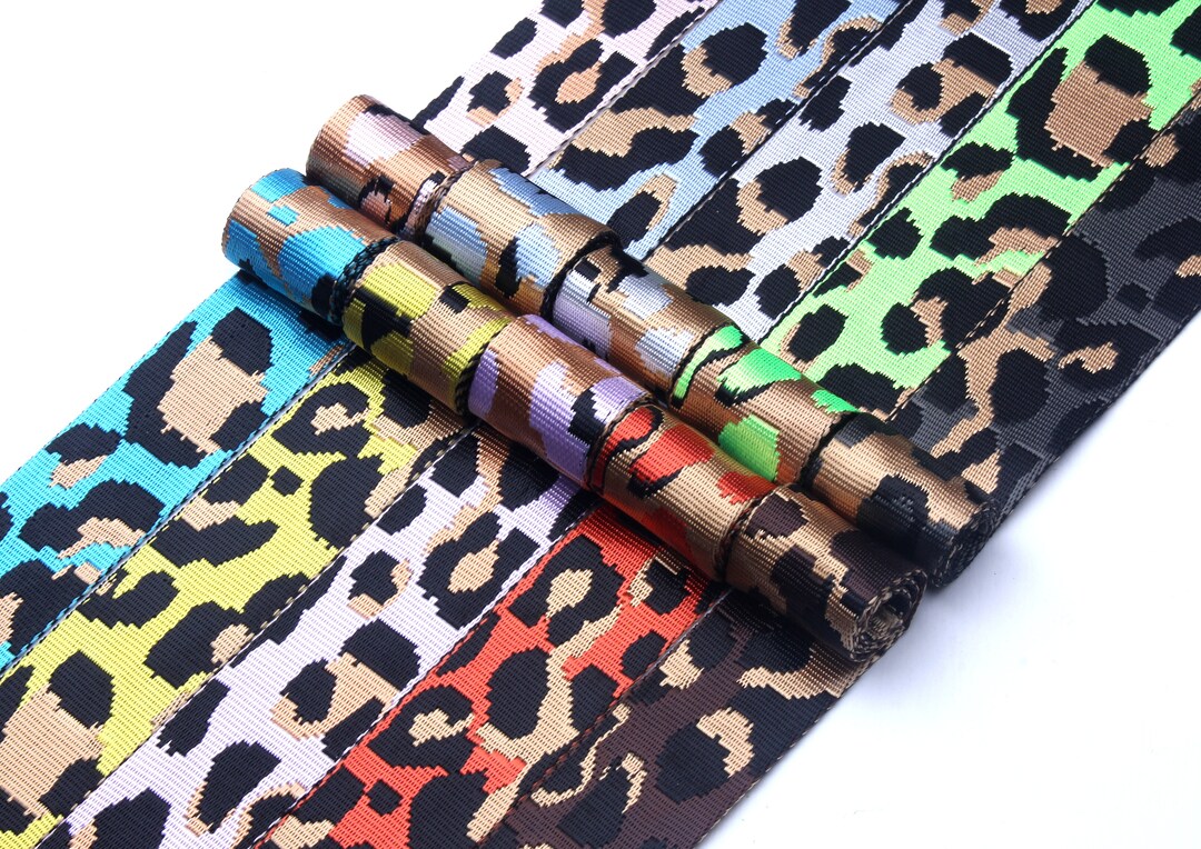 Leopard Print Webbing-1.5 Inch Wide Webbing-webbing Belt-high Quality ...
