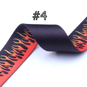 Flame Pattern Webbing-1.5 Inch Wide Webbing-webbing Belt-bags Webbing ...