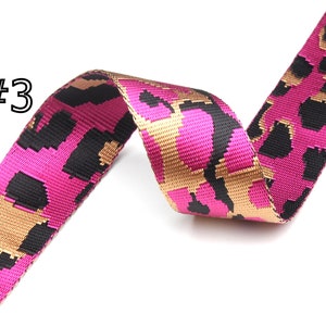 Leopard Print Webbing-1.5 Inch Wide Webbing-webbing Belt-high Quality ...