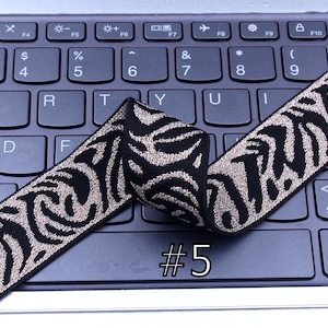 1 Inch Wide Elastic Band-gold Thread Elastic Band-elastic Webbing ...