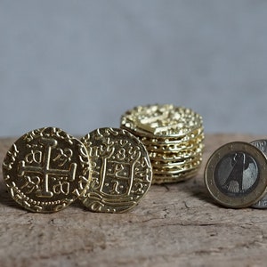 Extra Large Metal Coins - Gold, Silver, Copper (x10 Coins) - Etsy
