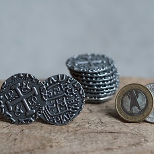Extra Large Metal Coins - Gold, Silver, Copper (x10 Coins) - Etsy