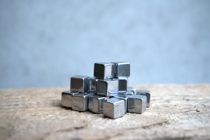 Gold Silver Bronze Metal Cubes for Board Games 8mm 25 or - Etsy