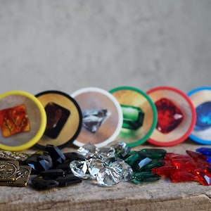 Upgrade Gem Set for Splendor Board Game - Glass Jewels and Metal Coins ...