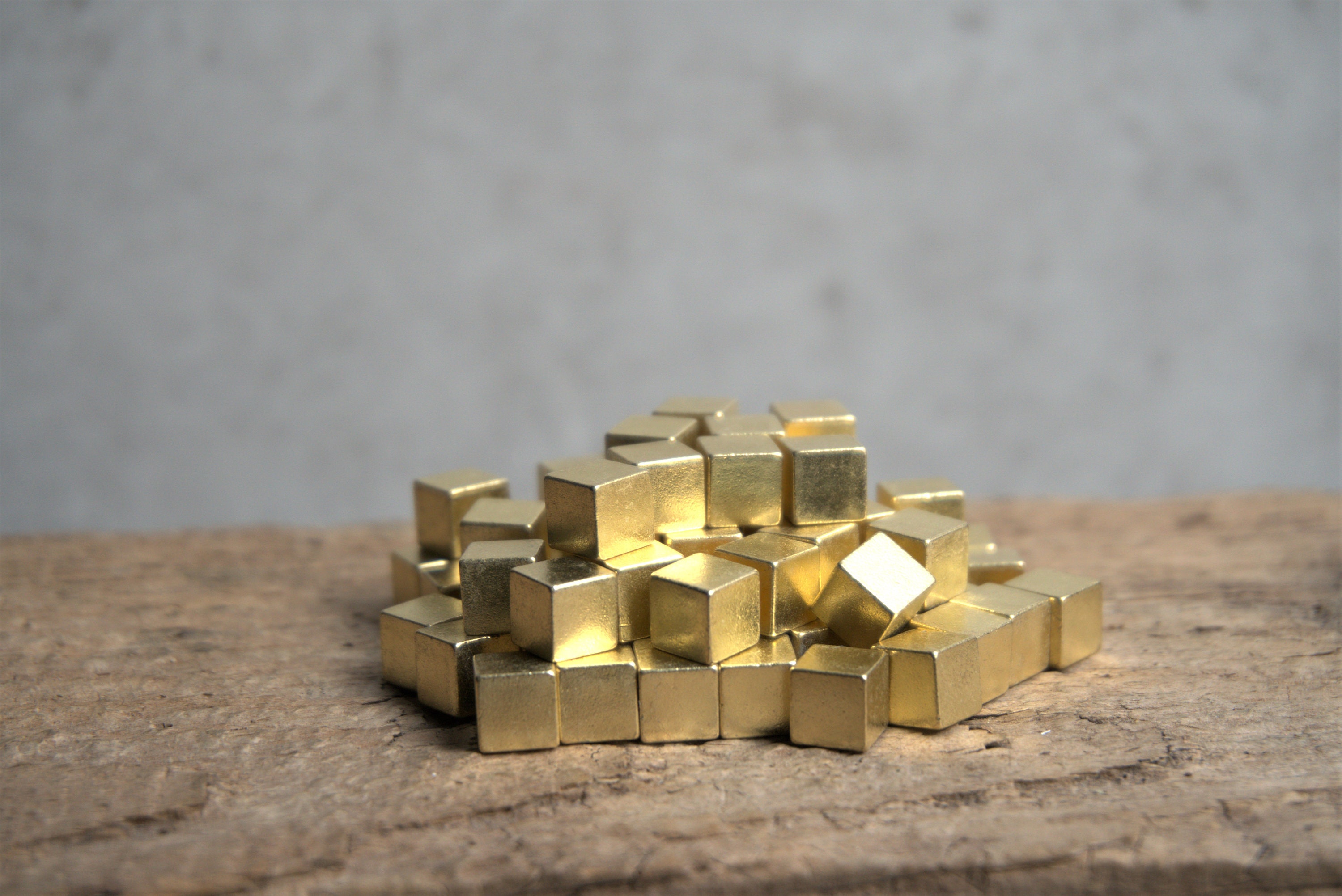 Gold, Silver, Bronze Metal Cubes for Board Games, 8mm (25 or 50 Pieces ...