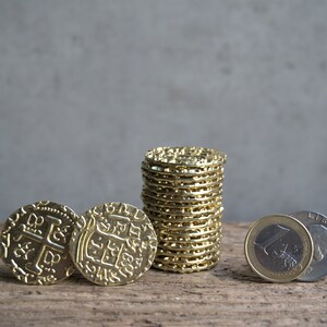 Extra Large Metal Coins Gold Silver Copper Pirate - Etsy