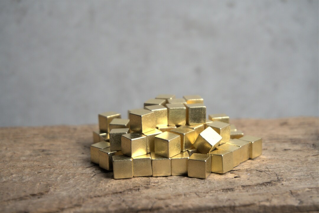 Gold Metal Cubes for Board Games, 8mm (25 or 50 Pieces in Tin) - Etsy