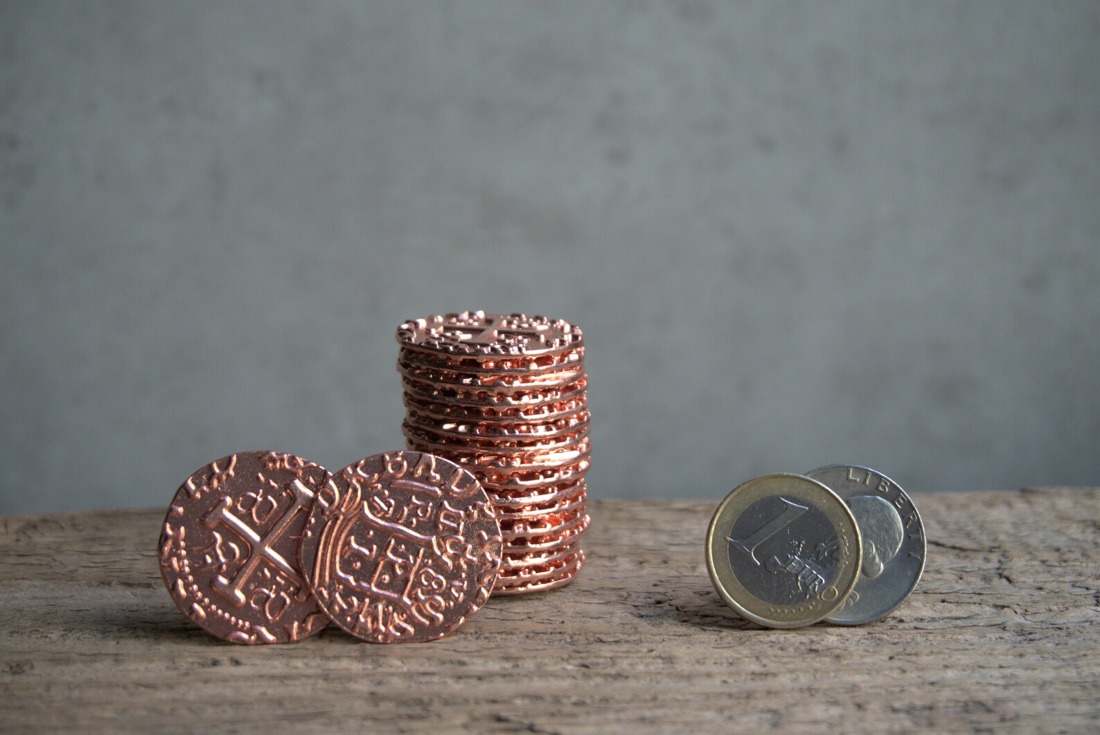 Extra Large Metal Coins Gold Silver Copper Pirate - Etsy