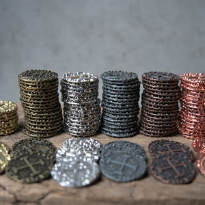 Extra Large Metal Coins Gold Silver Copper Pirate - Etsy