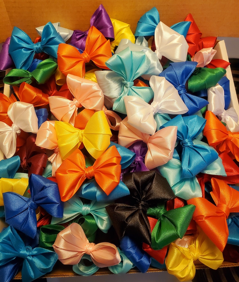 Treat Bows- Custom Treat Bows- Rice Krispy Treat Bows- Candy Apple Bows ...